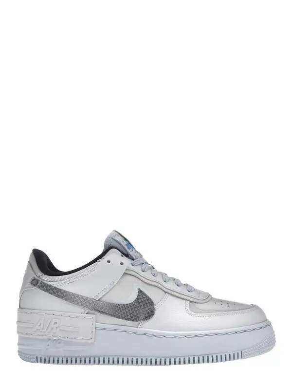 Nike Air Force 1 Low Shadow Sneakers - Pure Platinum/light Bone/hydrogen Blue
