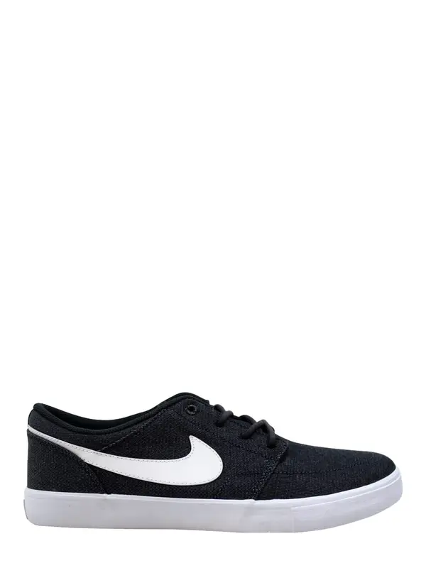 Nike Sb Portmore Ii Solar Canvasin Sneakers - Anthracite/white Black