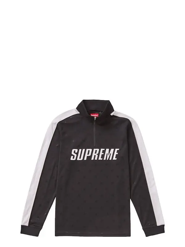 Supreme Track Half Zip Pullover - Black