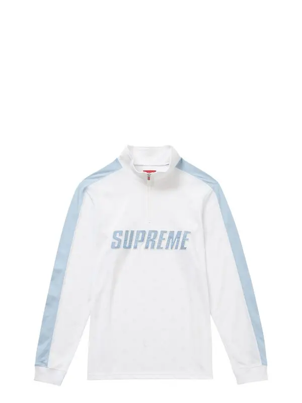 Supreme Track Half Zip Pullover - White