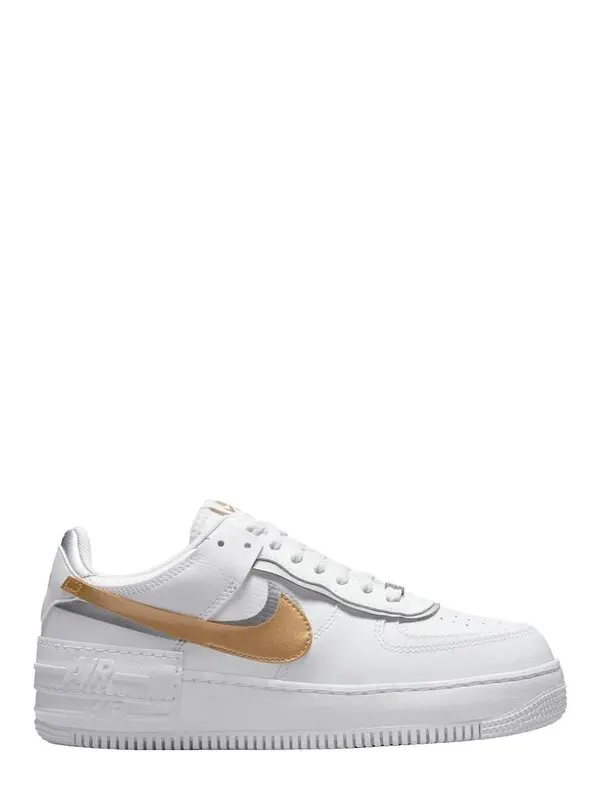 Nike Air Force 1 Low Shadow - White/metallic Gold/metallic Silver
