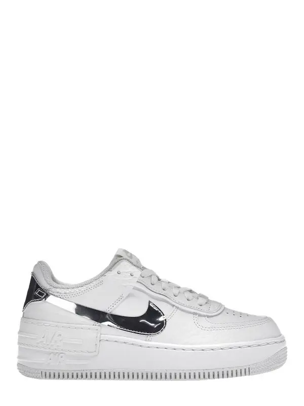 Nike Force 1 Shadow Sneakers - White/chrome