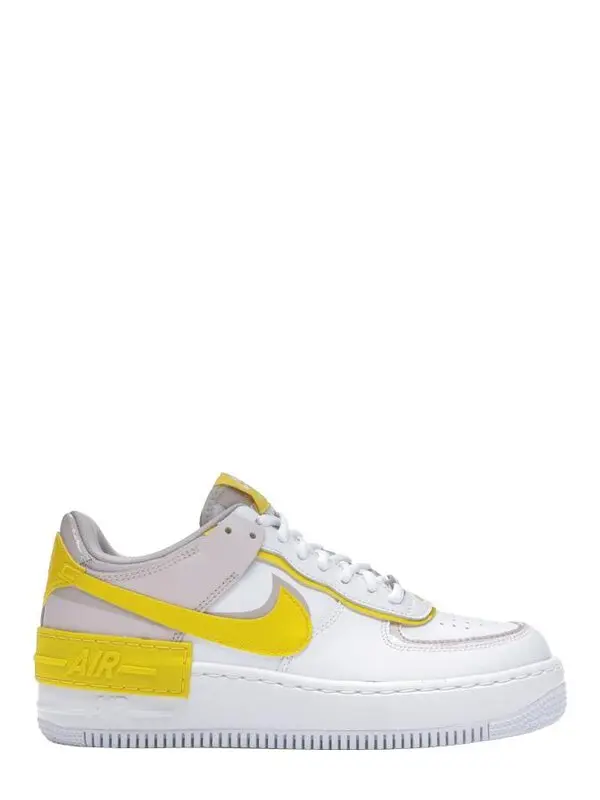 Nike Air Force 1 Low Shadow Speed Yellow Sneakers - White/barely Rose/platinum Violet