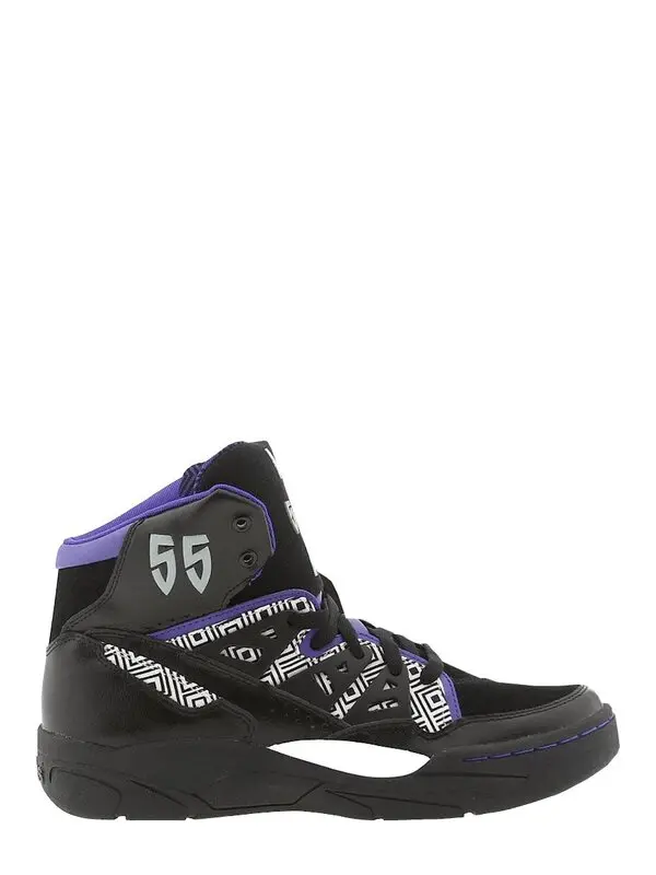 Adidas Mutombo High-top Sneakers - Black/blazing Purple/running White
