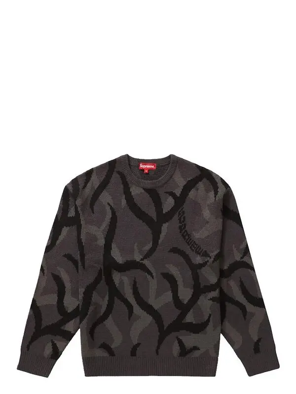 Supreme Tribal Camo Sweater - Black