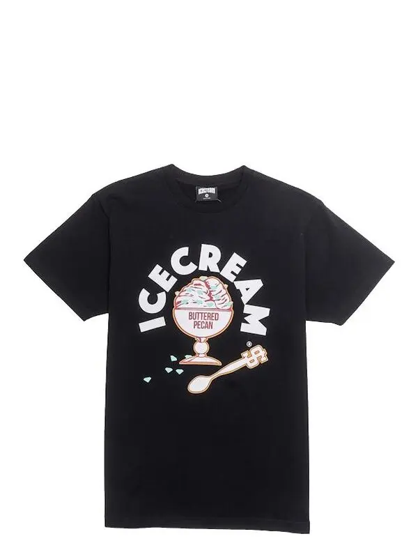 HARVEY NICHOLS Butter Becan Tee Shirt - Black
