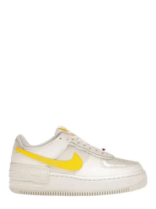 Nike Air Force 1 Low Shadow Sneakers - Sail/digital Pink/opti Yellow