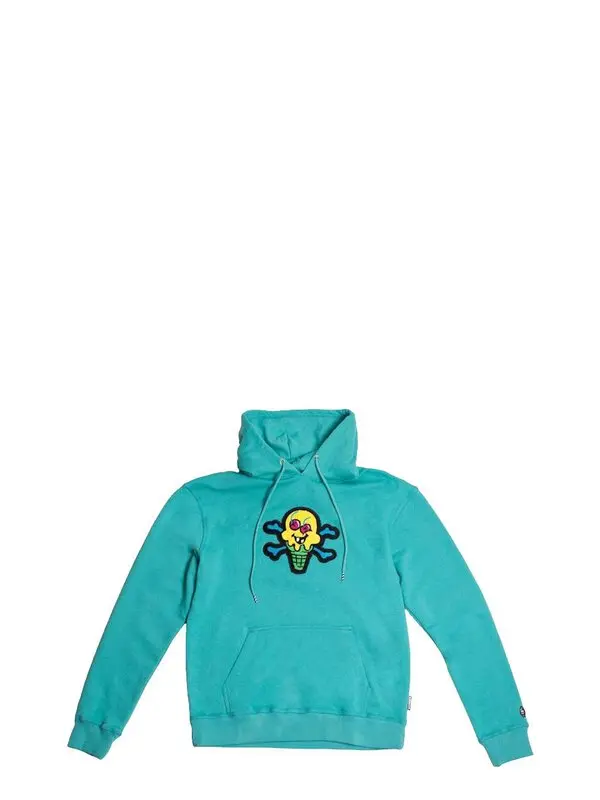 HARVEY NICHOLS Chenille Hoodie - Blue/aqua