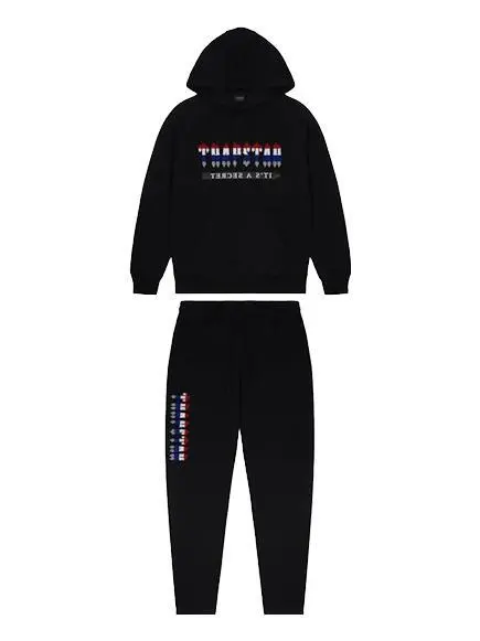 Trapstar Chenille Decoded 2.0 Hooded Tracksuit - Black Revolution Edition