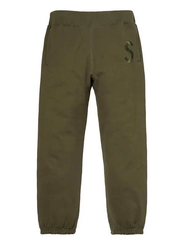 Supreme Tonal S Logo Sweatpant - Dark Olive