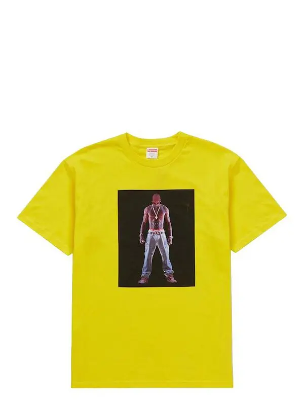 Supreme Tupac Hologram Tee Shirt - Yellow