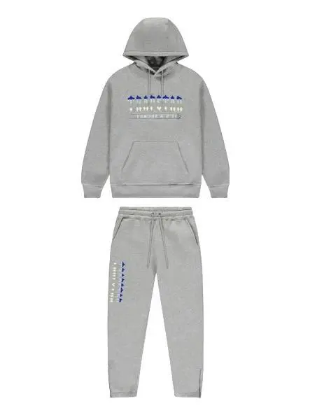 Trapstar Chenille Decoded 2.0 Hooded Tracksuit - Grey Ice Edition