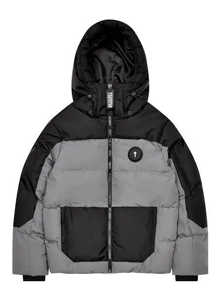 Trapstar Decoded Puffer Jacket - Black/grey