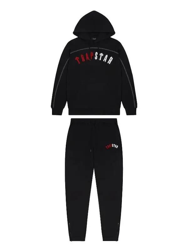 Trapstar Irongate Arch Chenille Hoodie Tracksuit - Infrared Edition