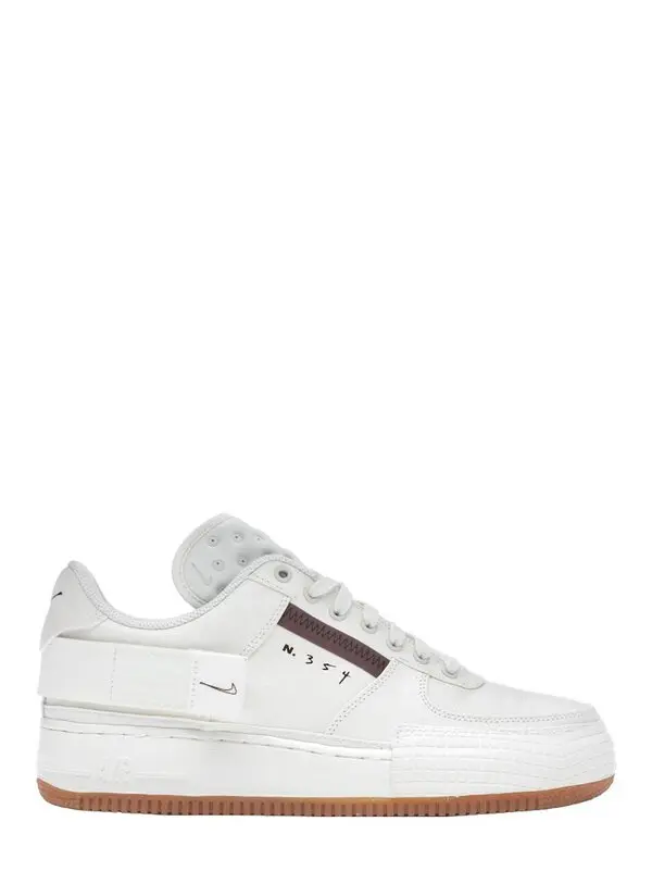 Nike Force 1 Type Gum Sneakers - Sail/ivory/earth Brown