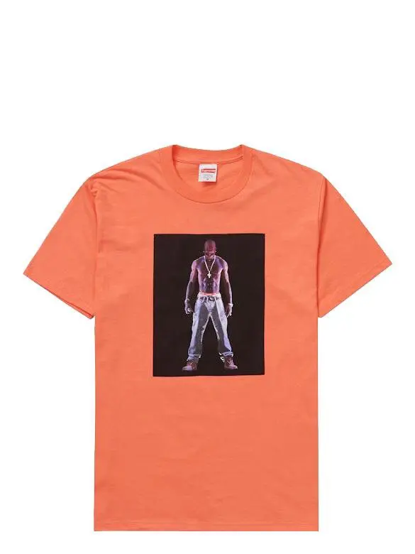 Supreme Tupac Hologram Tee Shirt - Neon Orange