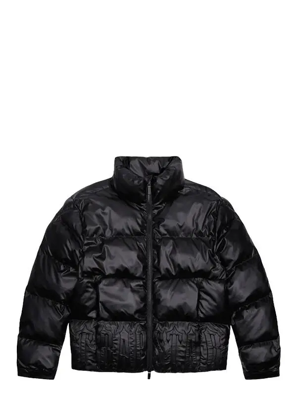 Trapstar Irongate Embossed Puffer Jacket - Matte Black