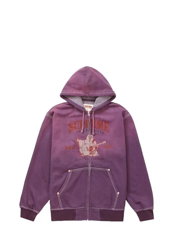 Supreme X True Religion Zip Up Hoodie - Purple