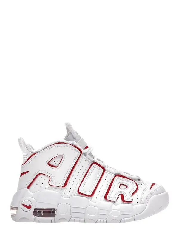 Nike Air More Uptempo Outline Sneakers - White/varsity Red