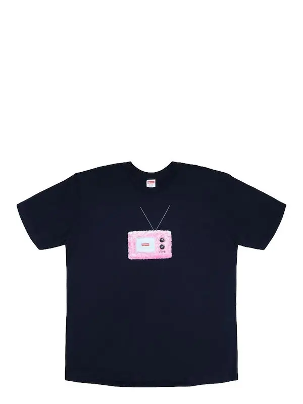 Supreme Tv Tee Shirt - Navy Blue