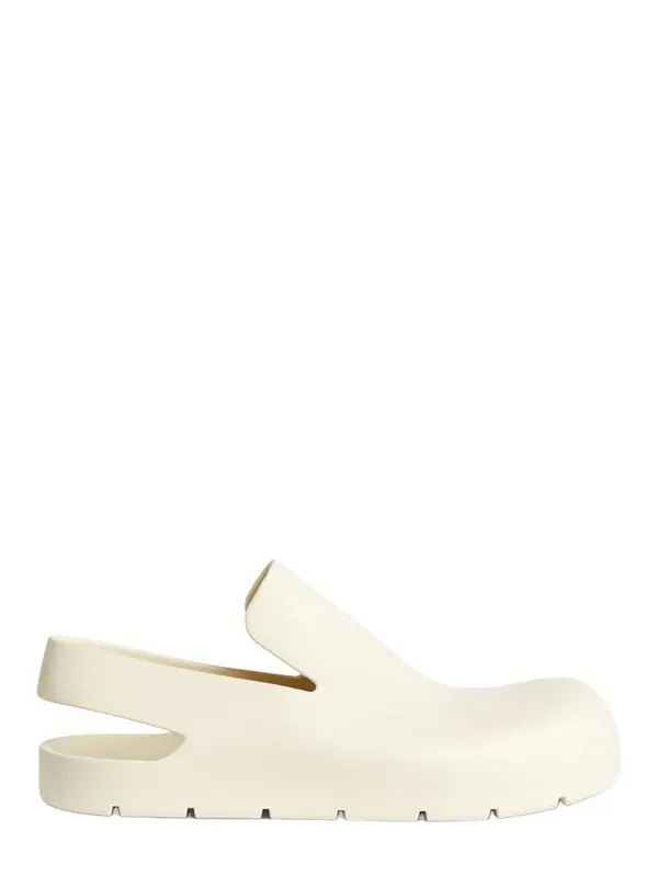 Bottega Veneta Rubber Slingback Puddle Shoe - White