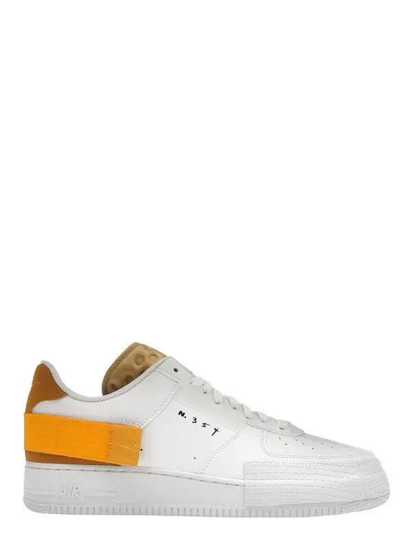 Nike Force 1 Type - White/gold Suede/club Gold