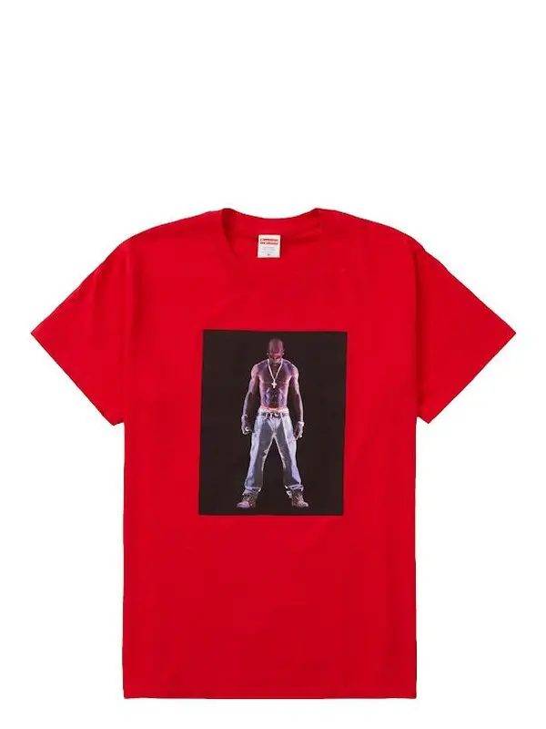 Supreme Tupac Hologram Tee Shirt - Red