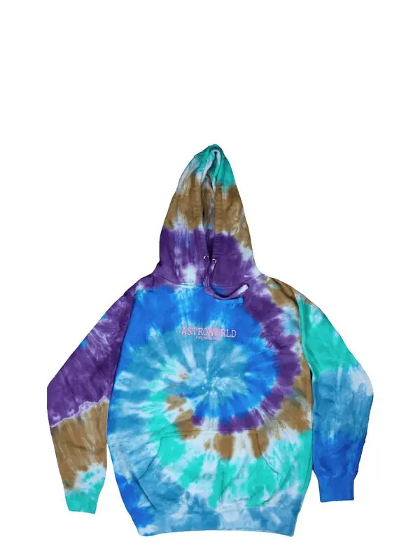 TRAVIS SCOTT Astroworld Festival Run Hoodie - Tie Dye