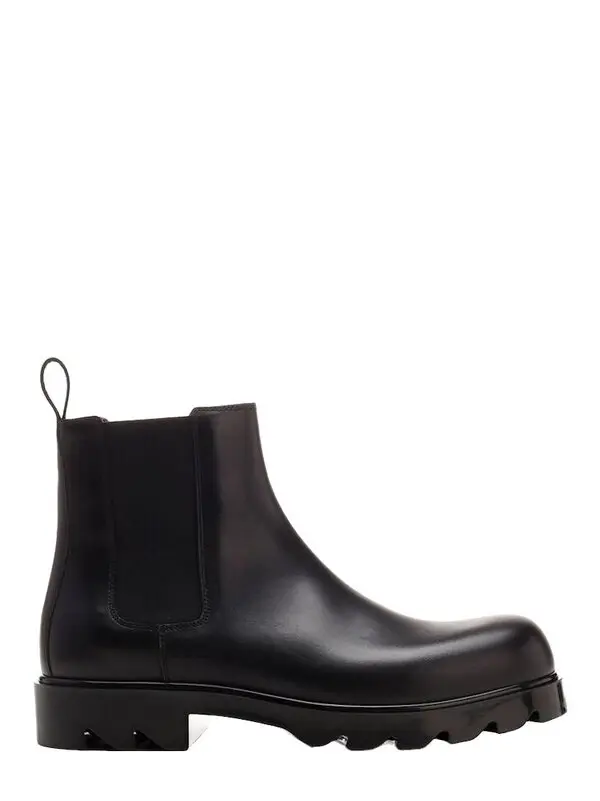 Bottega Veneta Leather Chelsea Boots - Black