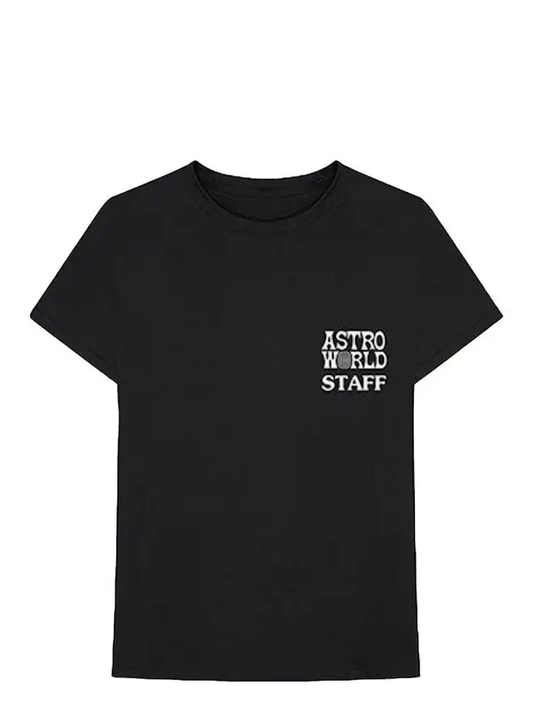 TRAVIS SCOTT Astroworld Staff Tee Shirt - Black