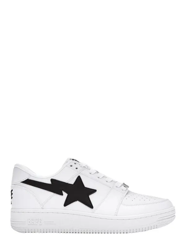 BAPE A Bathing Ape Sta Low M1in Sneakers - White/black