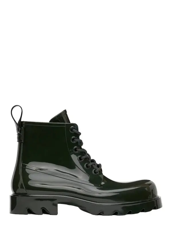 Bottega Veneta Stride Lace Up Ankle Boot - Dark/green