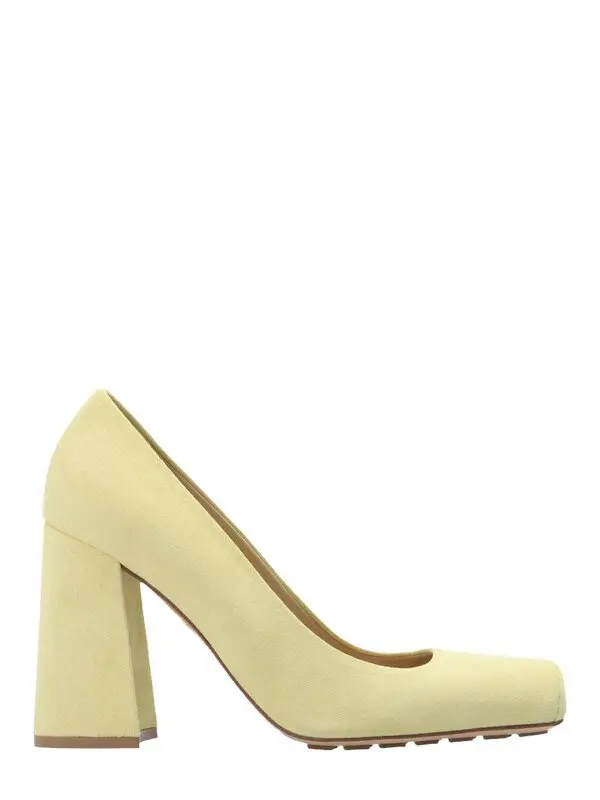 Bottega Veneta Pump Tower Suede Leather - Light Yellow