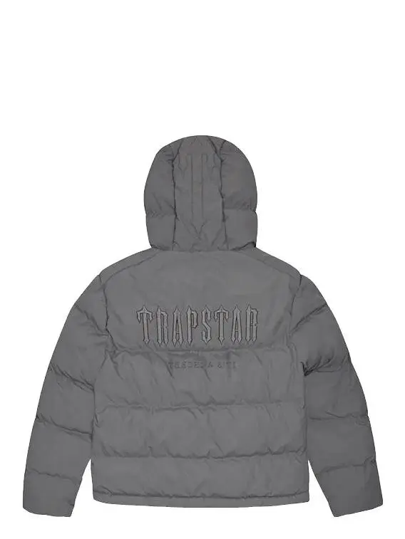 Trapstar Hooded Puffer Jacket - Grey