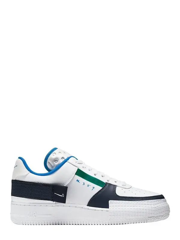 Nike Air Force 1 Type Sneakers - White/obsidian/photo Blue