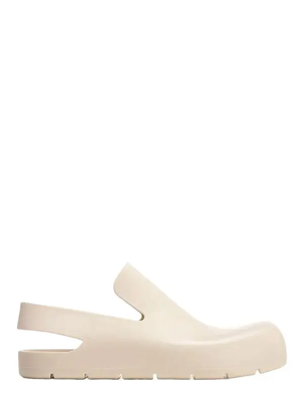 Bottega Veneta Rubber Slingback Puddle Shoe - White