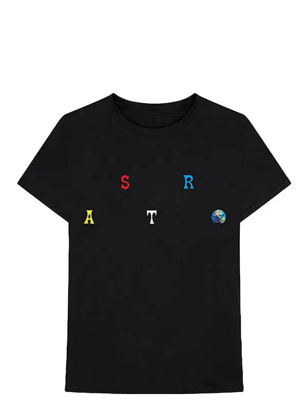 TRAVIS SCOTT Astroworld Tee Shirt - Black