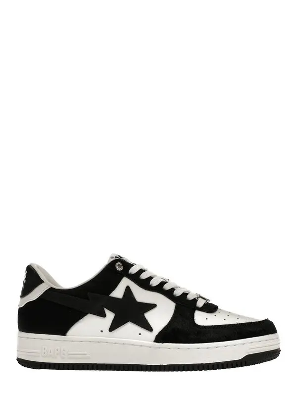BAPE A Bathing Ape Sta Calf Hair Sneakers - Black