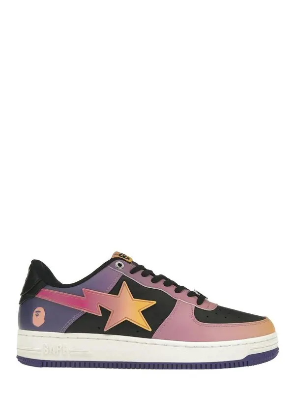 BAPE A Bathing Ape Sta Gradation Sneakers - Purple/black/pink
