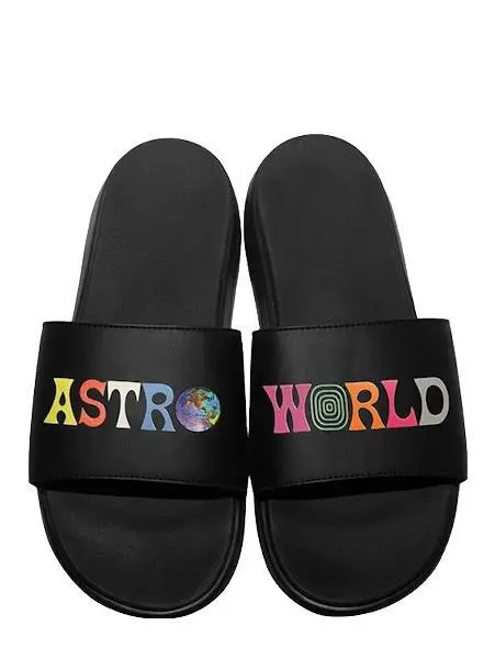 TRAVIS SCOTT Logo Slides - Black