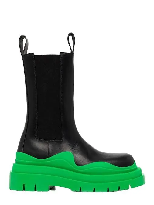 Bottega Veneta Tire Boots - Black/green