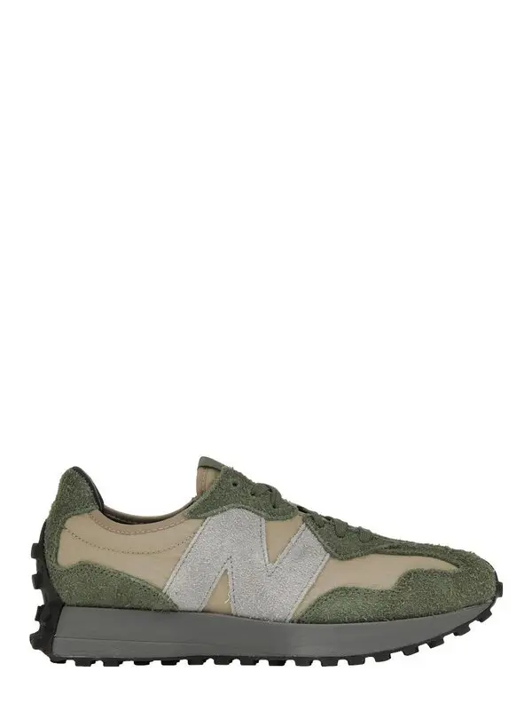NEW BALANCE 327 Athletic Sneakers - Deep Olive Green/driftwood