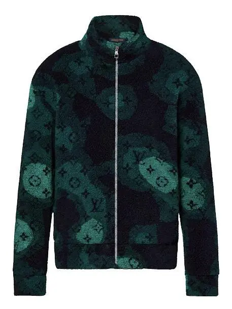 LOUIS VUITTON Monogram Camo Fleece Blouson - Multicolor