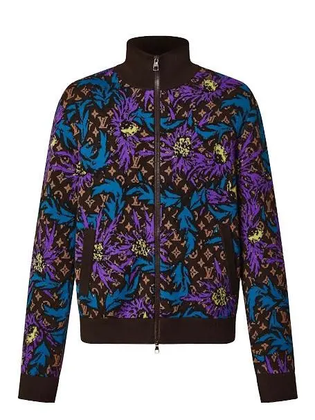 LOUIS VUITTON Monogram Thistle Zip-through Jacket - Multicolor