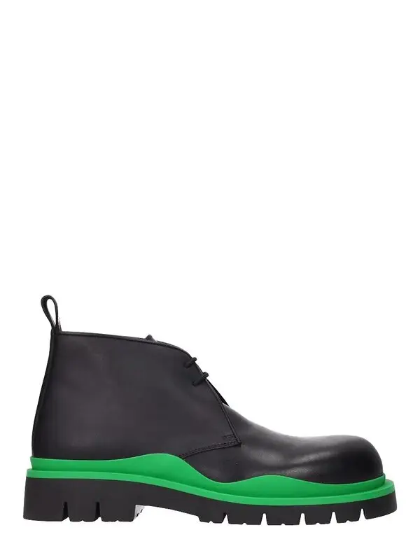 Bottega Veneta Tire Desert Boots - Black/green