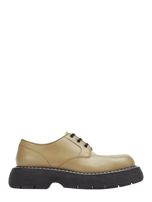 Bottega Veneta Bounce Swell Lace Up Shoe - Beige/black