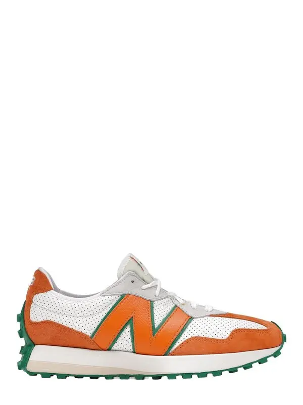 NEW BALANCE 327 Casablanca Sneakers - White/orange/green