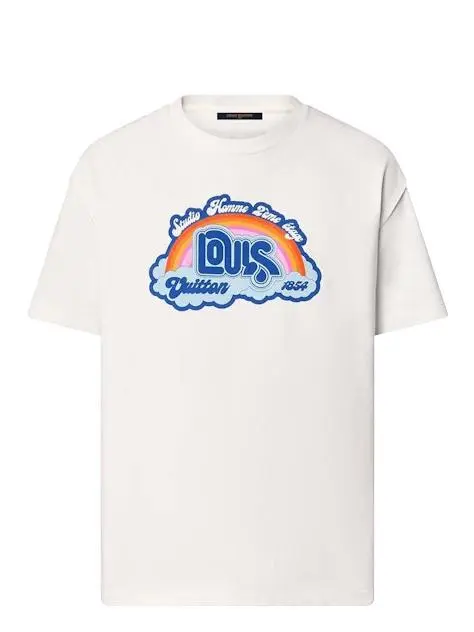 LOUIS VUITTON Rainbow Printed T-shirt - Milky White