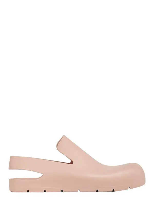 Bottega Veneta Rubber Slingback Puddle Shoes - Peach/pink