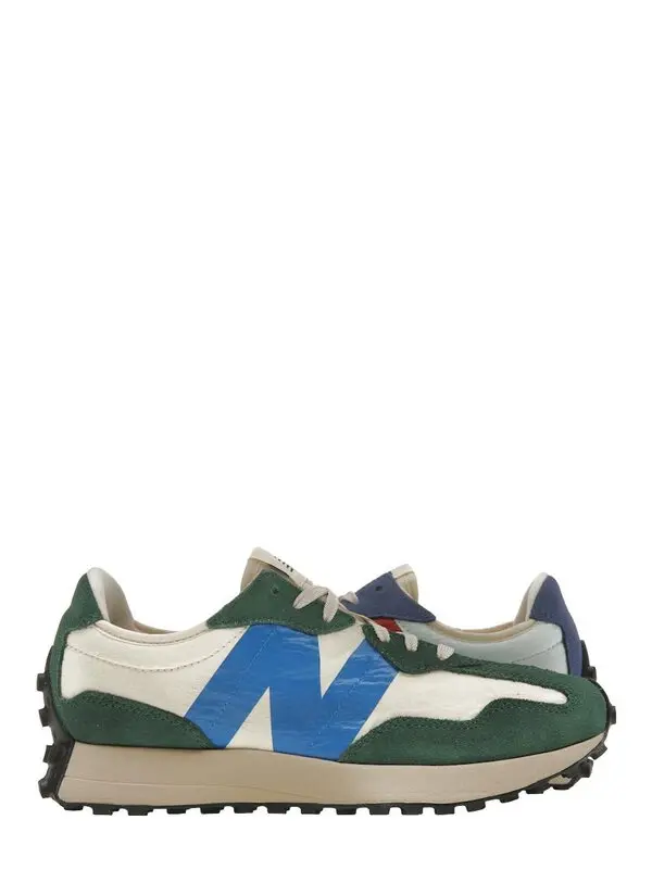 NEW BALANCE 327 Vintage Wornin Sneakers - Team Forest Green/serene Blue